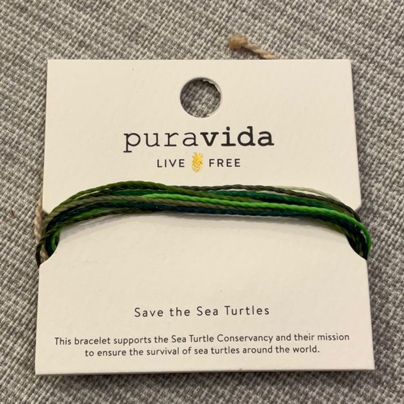 Pura Vida | Jewelry | Puravida Save The Sea Turtles Bracelet | Poshmark